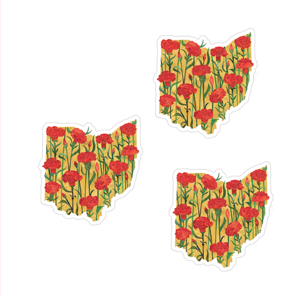 Ohio Sticker Set of 3 – M.I.D. Goods